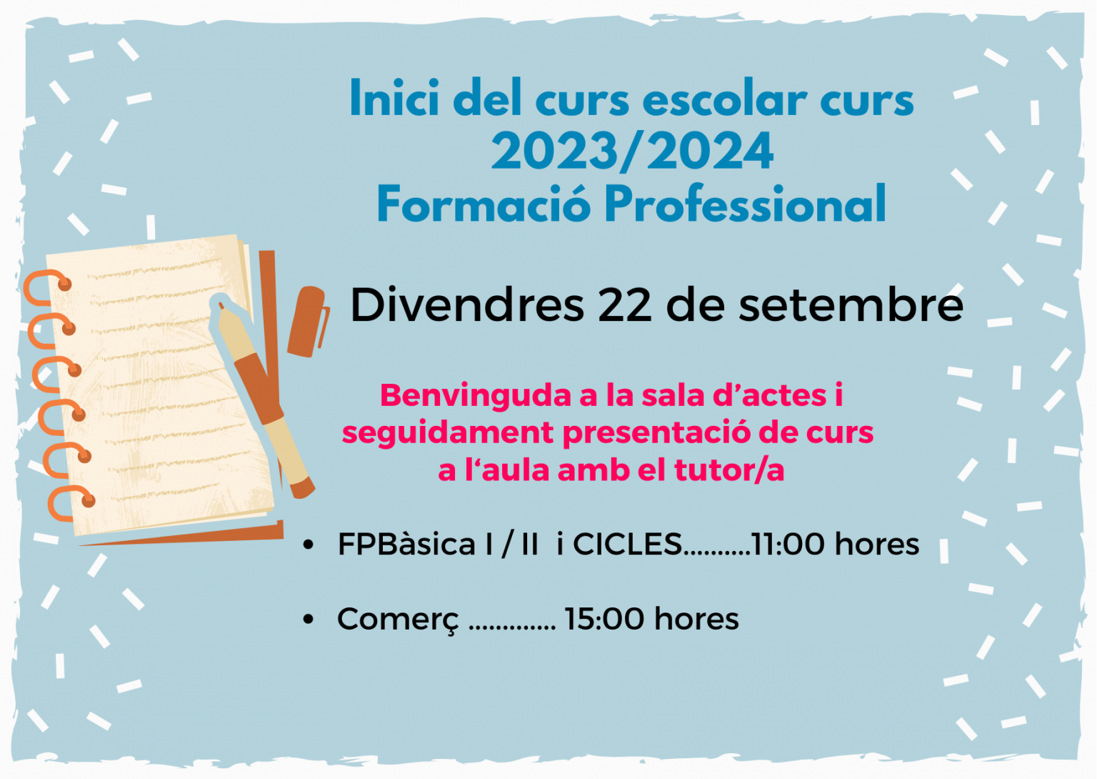 Inici del curs escolar 2023-2024 Formació Professional | IES Guillem Sagrera